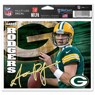 Green Bay Packers Aaron Rodgers Signature Ultra Decal, 5" x 6" - Bed ...