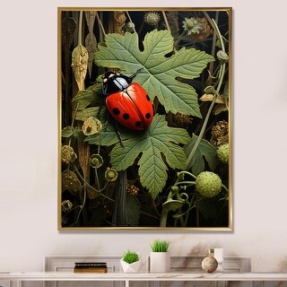 Designart "Ladybug Ladybugs Leisure" Ladybug Framed Wall Art Prints ...