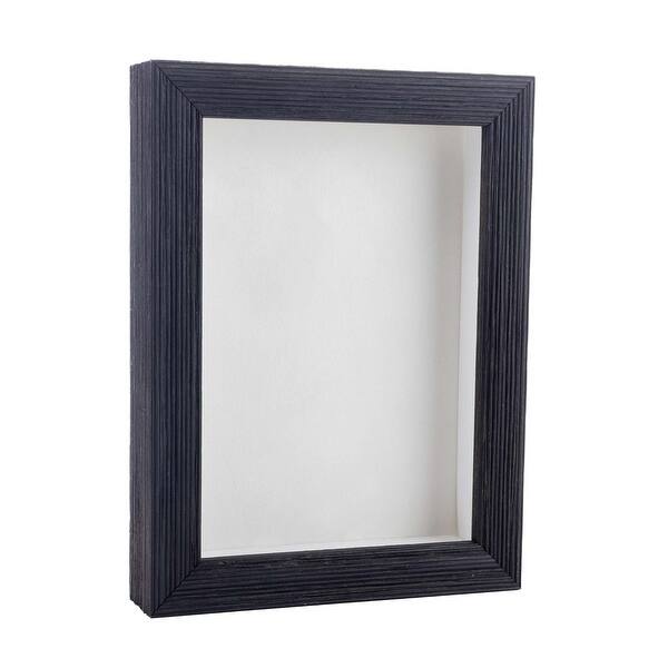 24x36 Shadow Box Frame Barnwood Black Wood | 1" Usable Display Depth ...