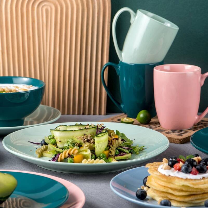 LOVECASA 16-Piece Porcelain Dinnerware Set (Service for 4) - Overstock ...