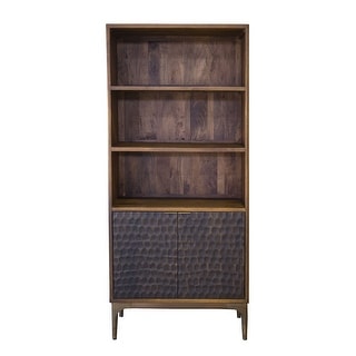 Vallarta Tall Two Tone Mango Wood Bookshelf - Bed Bath & Beyond - 30038759