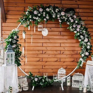 Modern Metal Round Stand for Party and Festival Decorations - Bed Bath ...