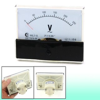 Rectangle Analog Volt Voltage Voltmeter Panel Meter AC 0-250V - AC 0-250V - Bed Bath & Beyond ...