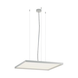 Molto Luce Bina 24" Wide Direct 3000K LED Square Suspension Pendant ...
