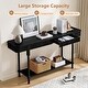 63'' Console Table with 2 Drawers, 2-Tier Entryway Table, Narrow Sofa Table for Living Room ...