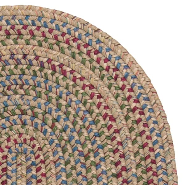 Colonial Mills Worley Rustic Farmhouse Braided Multicolor Oval Rug - On ...