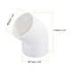 3Pcs 45 Degree Elbow Pipe Fittings 2 Inch UPVC Fitting Connectors ...