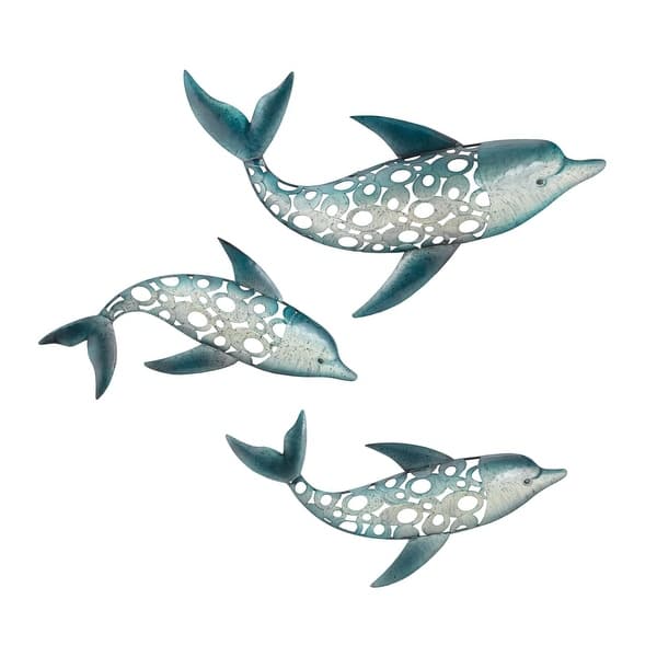 Dolphin Wall Decor Set/3 - Bed Bath & Beyond - 32970669