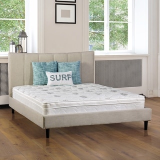 Lone Contemporary White 9-inch Cal King Euro Top Mattress by Furniture ...