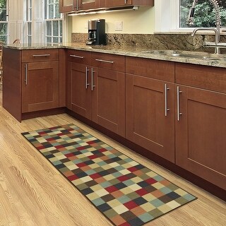 Checkered Rug, 20" x 59", Multicolor - 2' x 3' Oval - Bed Bath & Beyond ...