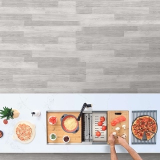 STYLISH 39 inch Workstation Single Bowl Undermount 16 Gauge Stainless ...