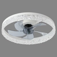 KAYLA 20.86'' Modern Flush Mount Ceiling Fans, Low Profile Ceiling Fan ...