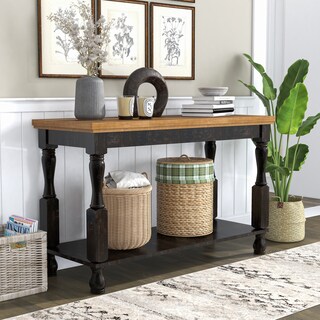 Furniture of America Harrington Farmhouse 48-inch 1-Shelf Coffee Table ...