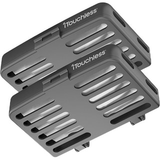 iTouchless AbsorbX Activated Carbon Odor Filter Kit, Black, 2-Pack ...