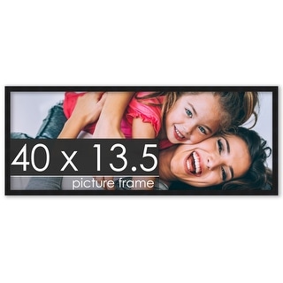 40x13.5 Frame Black Wood Picture Panoramic Frame Panoramic Poster Frame ...