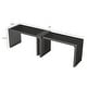 Expandable Bench, Dining Bench, Entryway Bench, Space-Saving Seating ...