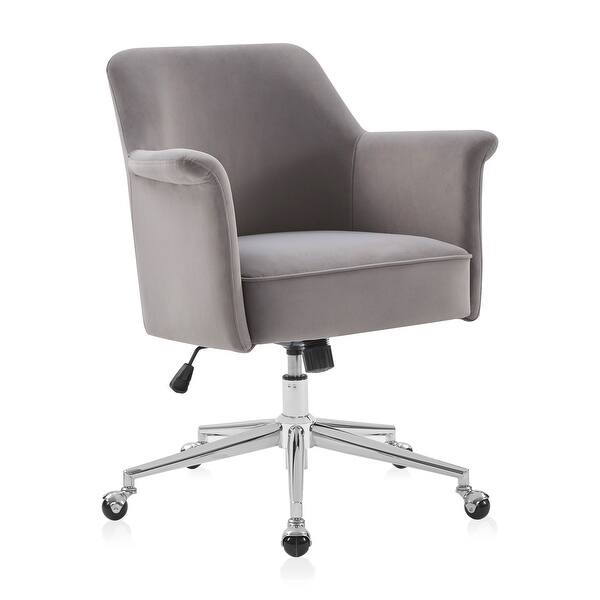 BELLEZE Peyton Velvet Desk Chair Rolling Swivel Adjustable, 4 Colors ...