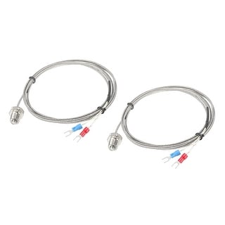 2x Temperature Sensor M10 Thermocouple E Type 5ft 0-400 Celsius Degree ...