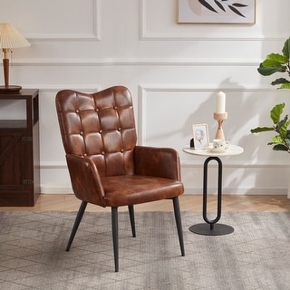 High-back Button Tufted Wingback Accent Chair - Bed Bath & Beyond ...
