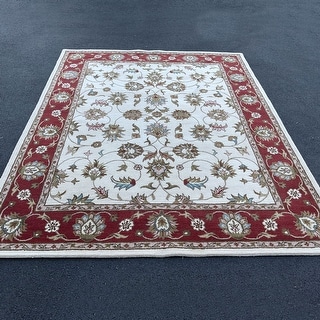 HERAT ORIENTAL Handmade Traditional Tabriz Wool Rug - 8' x 10' - Bed ...
