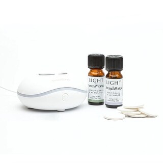 AromaWorks Light Range USB Diffuser and Oil Duo Gift Set - 10 ml - Bed ...