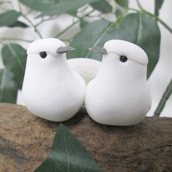 artificial white bird