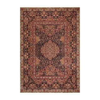 Hand Knotted Black,Rust Wool Oriental Area Rug (9x12) - 9' x 12' 1 ...