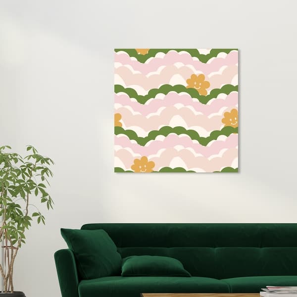 Wynwood Studio Canvas Floral and Botanical Fertile Garden Smiling Pink ...