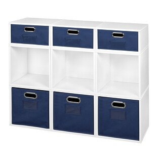 Noble Connect Storage Set- 6 Full Cubes/3 Half Cubes with Foldable ...