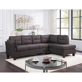 7Pcs Modular Sectional Sofa, Reversible Fabric Sofa Chaise with ...