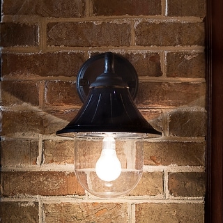 Gama Sonic 150 LM Orion Modern Black Solar Wall Sconce with Morph Tech ...