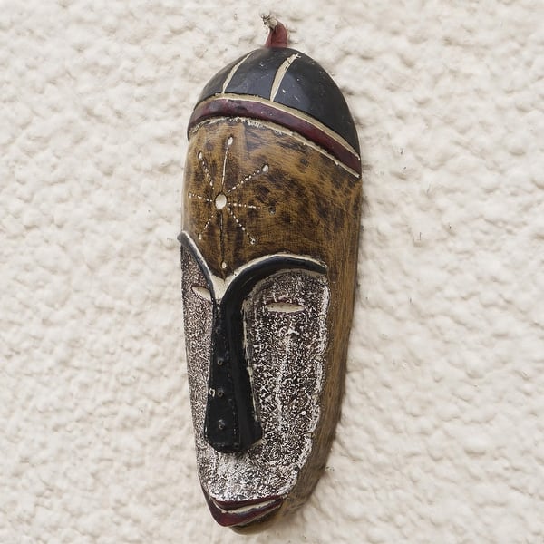 Novica Handmade Traditional Nose African Wood Mask - Bed Bath & Beyond ...