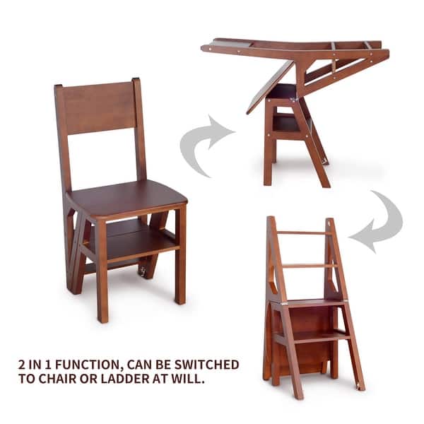 Multi-Functional Solid Wood Seat with Convertible Staircase - Bed Bath ...
