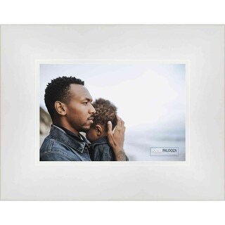 4x3 Traditional White Complete Wood Picture Frame with UV Acrylic, Foam ...