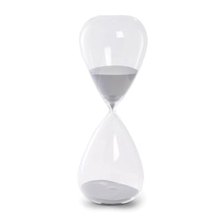 Curata 90 Minute Hand-Blown Glass Grey Sand Timer - Bed Bath & Beyond ...