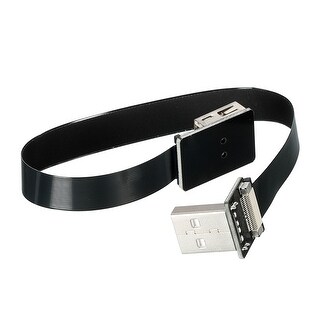 FPV FFC Cable 20 Pins 0.5mm 100mm for HD 4K W 90 Degree USB Male to USB ...