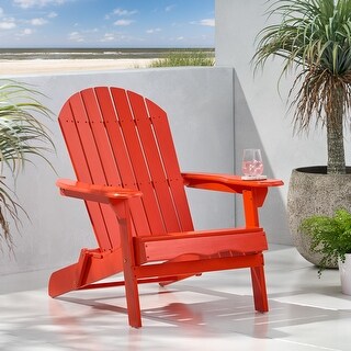 Outdoor Acacia Wood Adirondack RED Chair - Bed Bath & Beyond - 37316122