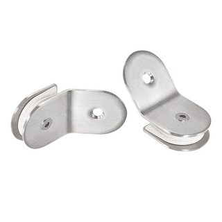 Round Glass Clamp, Adjustable 8-12mm Thick 135 Degree Single Side Clip ...