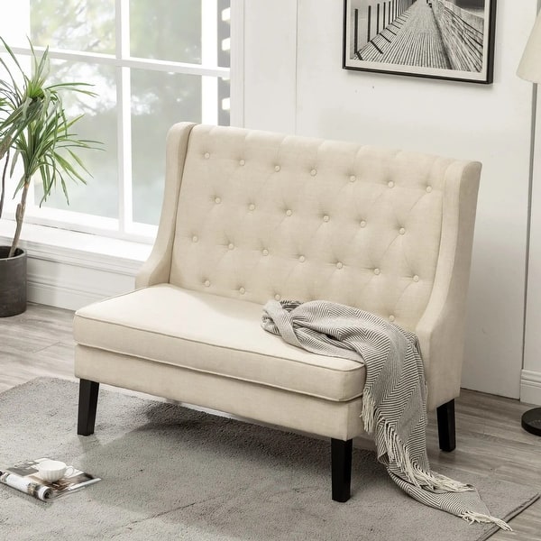 Modern Settee Bench ,loveseat Sofa Loveaseat Settee Sofa Bench High ...