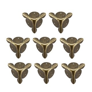 Metal Box Corner Protectors Edge Guard Protector 30x30x30mm Bronze Tone ...
