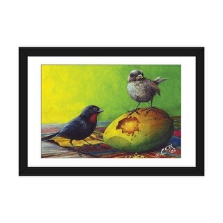 iCanvas "Lesser Antillean Bullfinches And Mango" by Christopher Cox ...