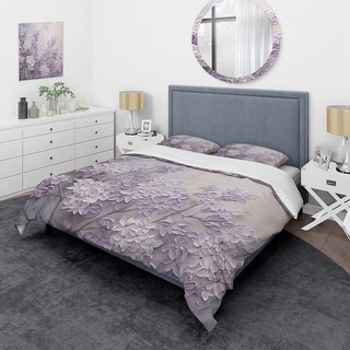 Designart - Blooming Lilac Melody I - Lilacs Bed Cover Sets ...