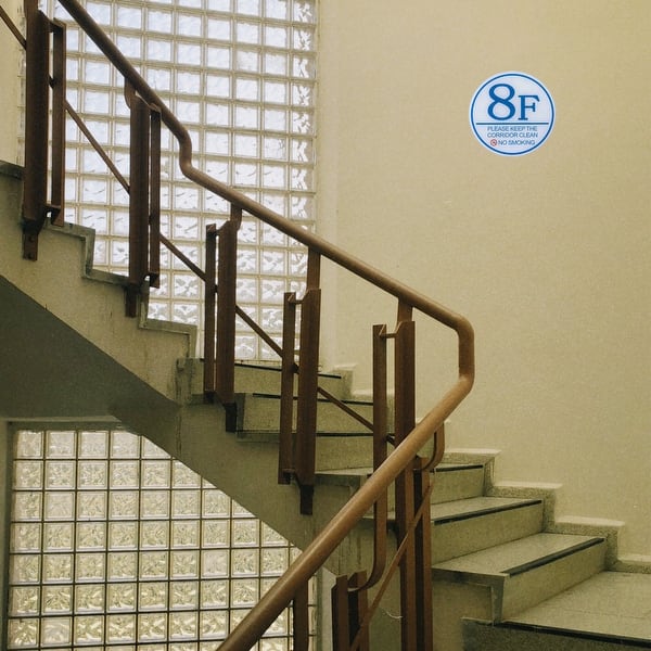 8F Floor Number Sign Acrylic Self-Adhesive Building Marking Sticker ...