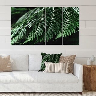 Designart "Perfect Natural Fern Pattern" Tropical Canvas Wall Art Print ...