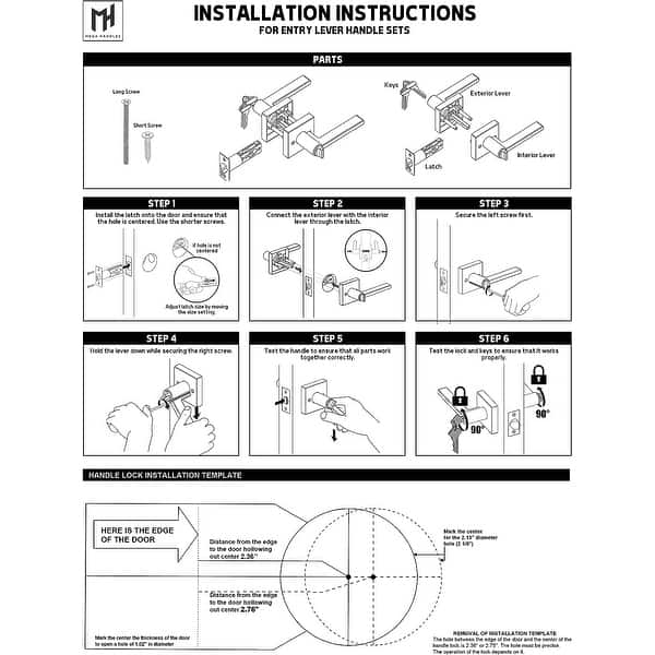 door knob fitting instructions