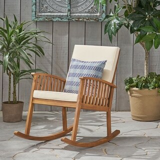 Outdoor Rocking Chairs, All-Weather Patio Rocking Chairs with Cushion ...