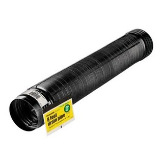 Flex-Drain 54002 Flexible/Expandable Landscaping Drain Pipe, Perforated ...