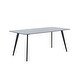 Black Artificial Stone Sintered Stone Dining Table 71 Inch - Bed Bath ...