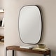 Livabliss Aranya Modern Aluminum Squared Oval Accent Mirror - Bed Bath ...