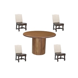 Ava 5-piece Solid Wood Dining Set - Bed Bath & Beyond - 43119707